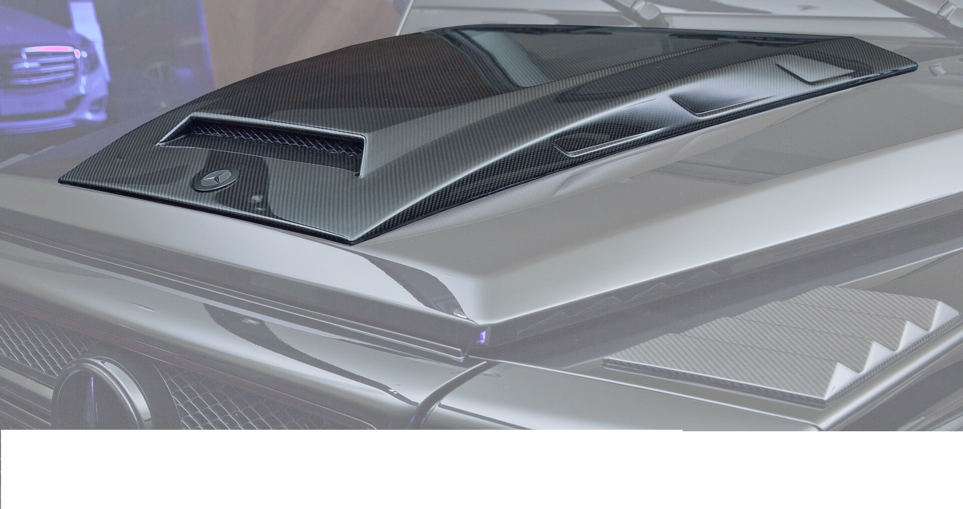 Carbon Fiber Air Intake On Hood for Mercedes G-class W463 Buy with delivery, installation ...