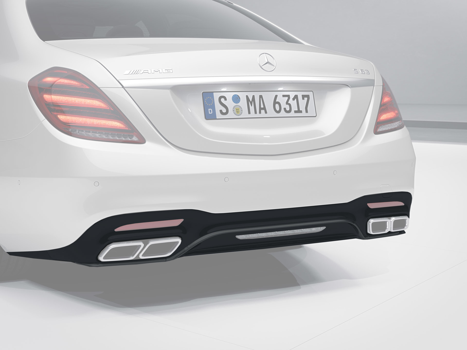 Hodoor Performance Carbon Fiber Diffuser S63 AMG Style Restyling for ...