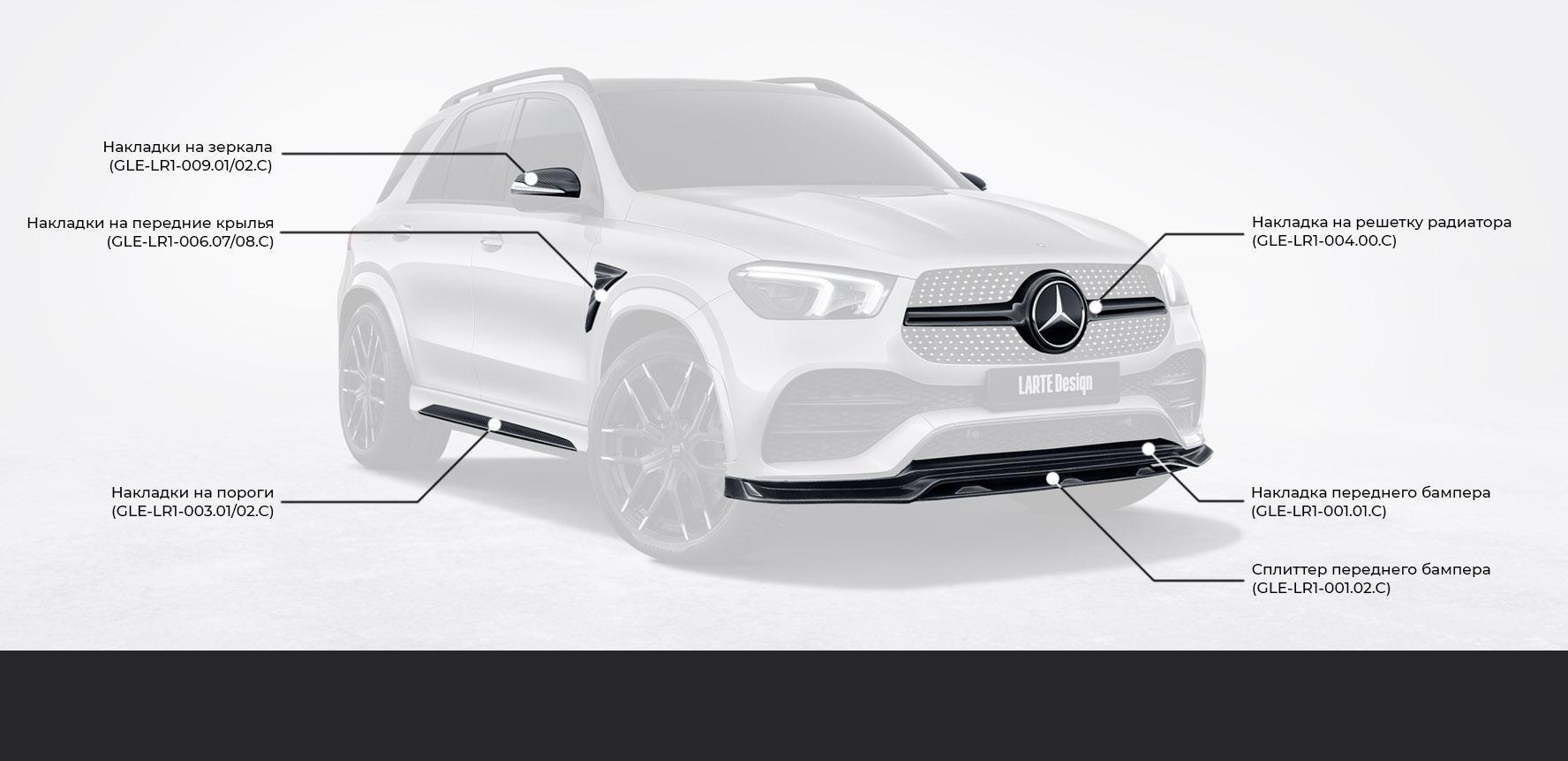 Larte Design body kit for Mercedes GLE V167 Buy with delivery ...