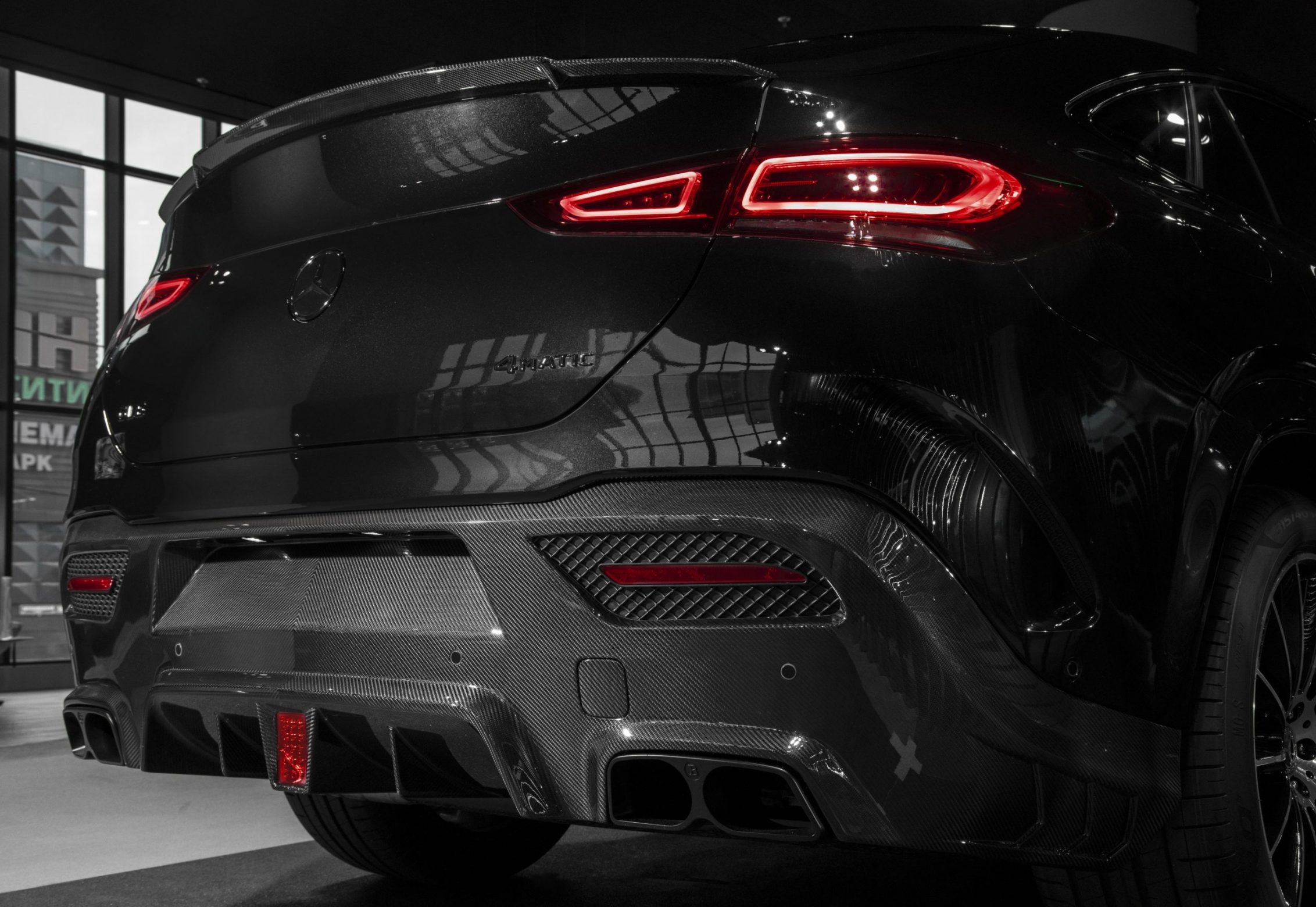 Rear bumper diffuser Carbon for Mercedes-Benz GLE Coupe C167 Buy with ...