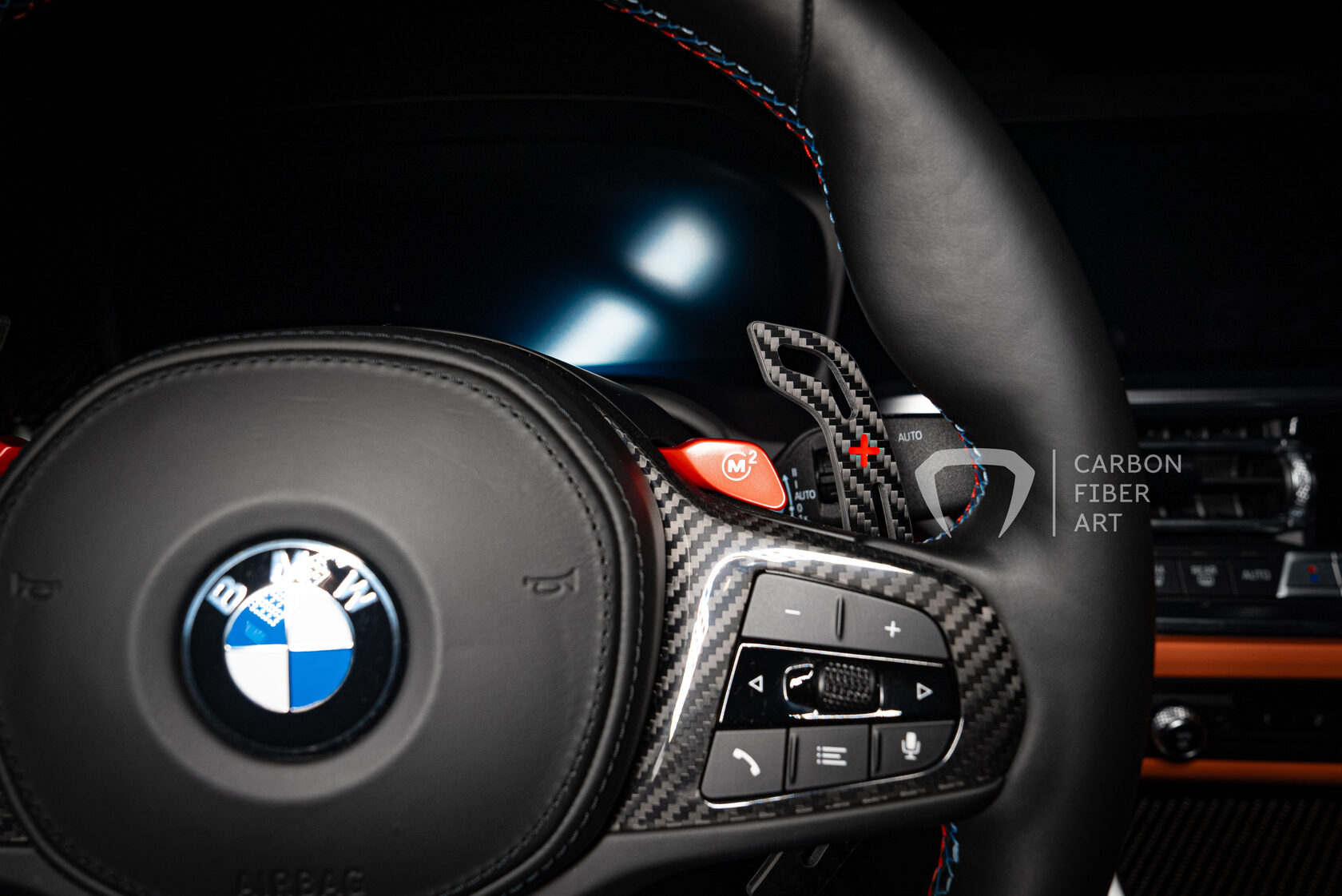 Super Sport steering wheel paddle shifters Carbon for BMW X4 M F98 LCI ...