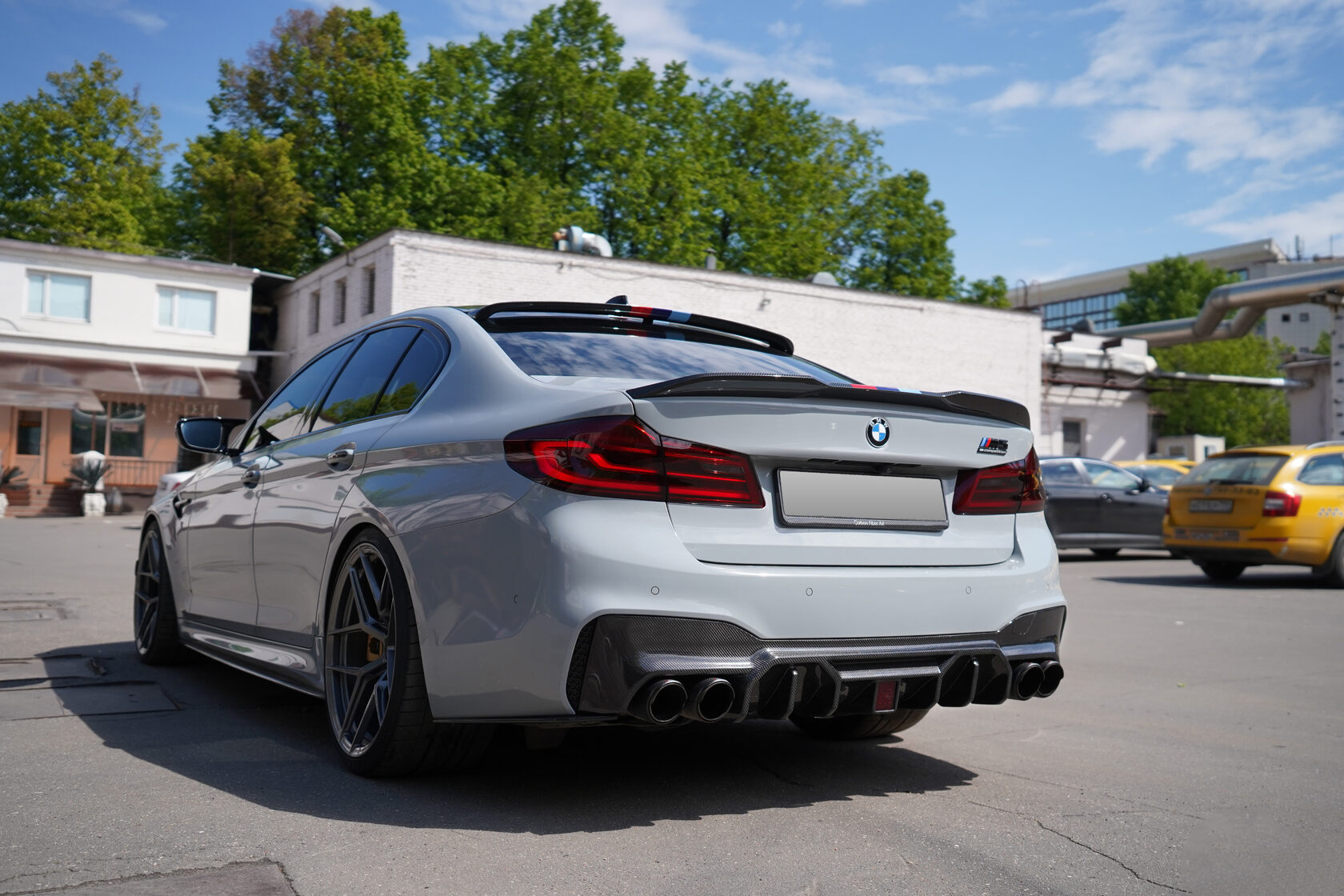 Rear Bumper diffuser Super Jet Carbon for BMW M5 F90 LCI Restyling Buy ...