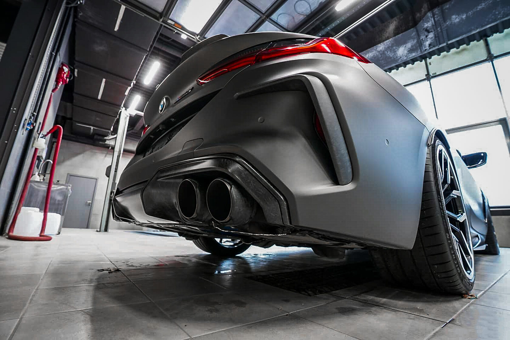 Rear bumper inserts Forged Carbon for BMW M8 F91/F92/F93 Grand Coupe ...