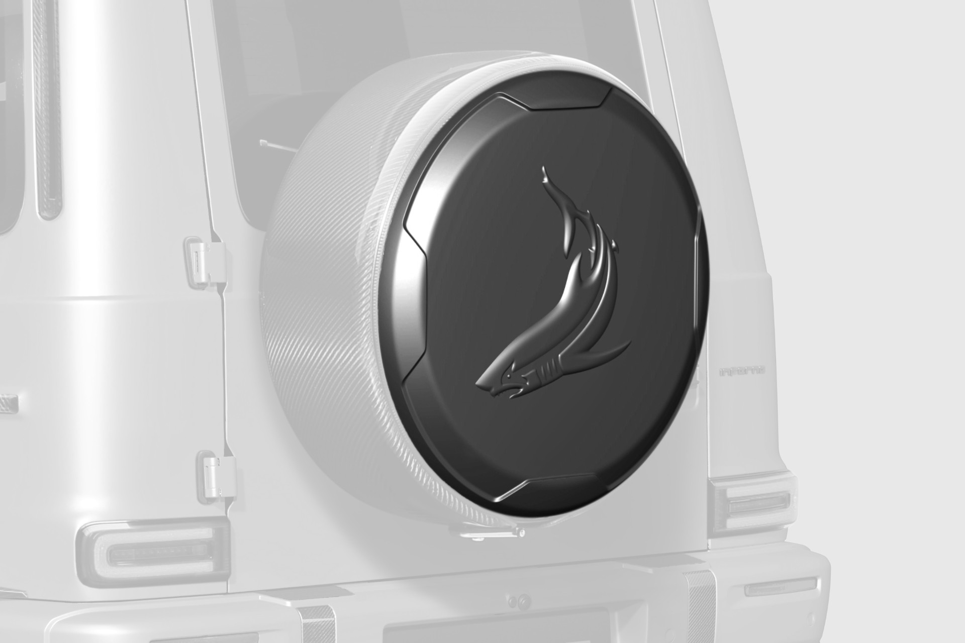 Spare wheel cover Shark style for Mercedes-Benz G-Class W465 Inferno ...