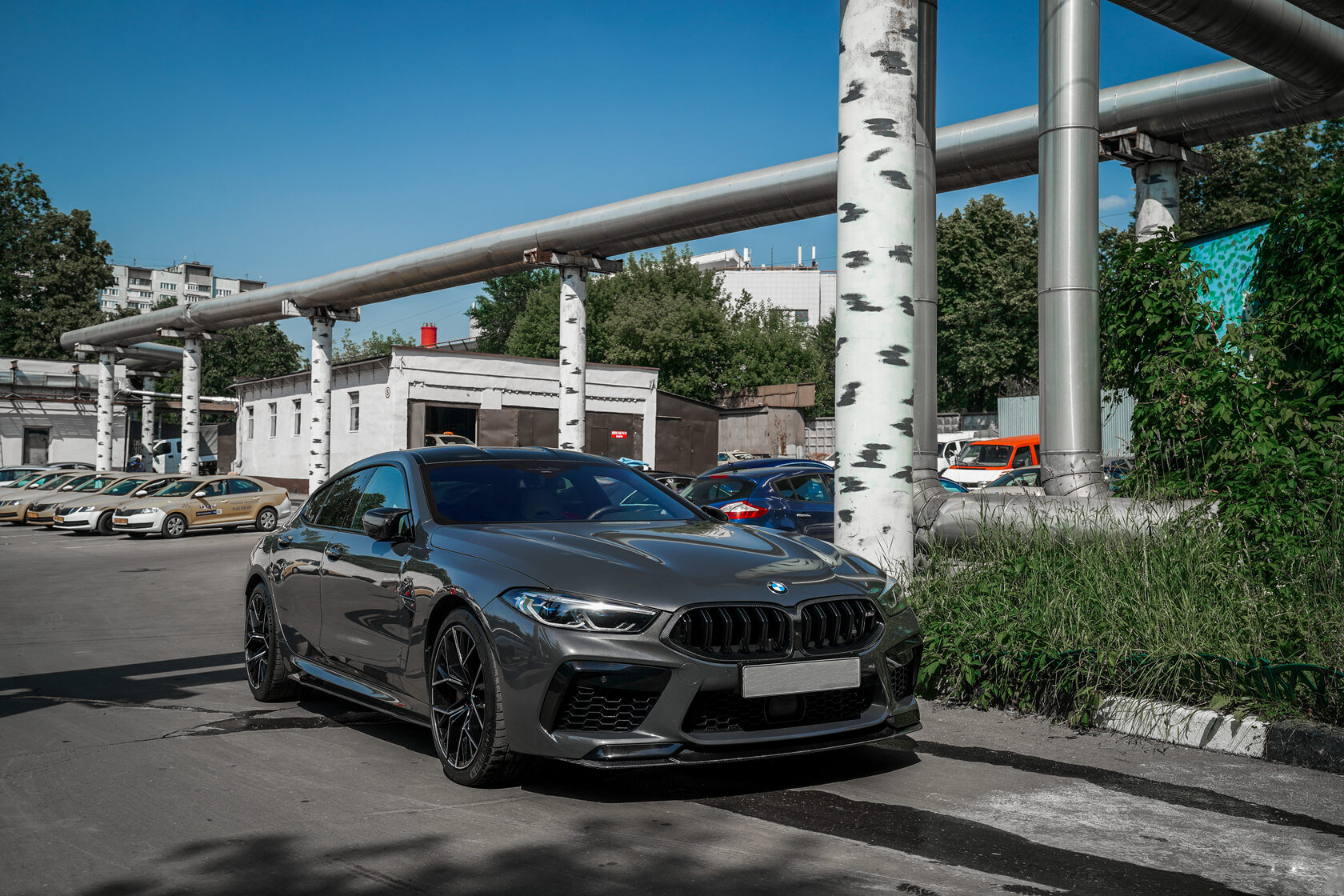 Front bumper lip Carbon for BMW M8 F91/F92/F93 Grand Coupe Buy with ...