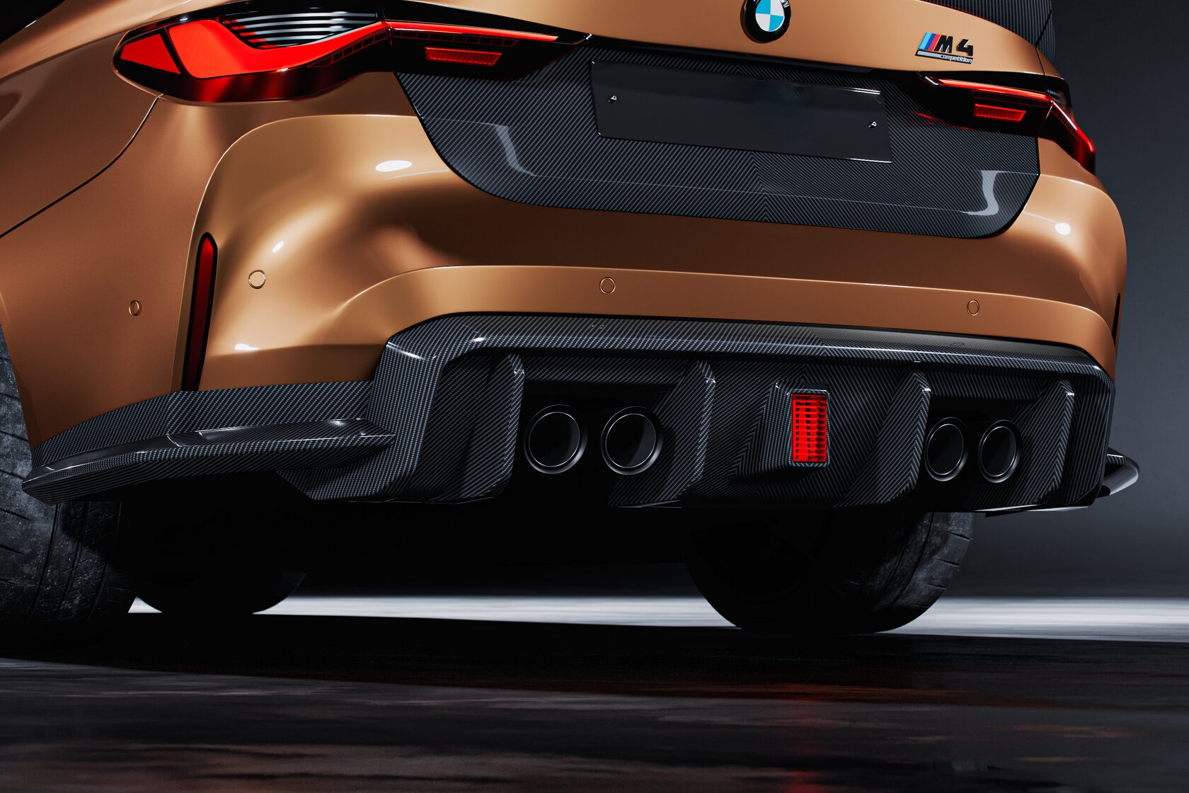 Diffuser Streetfighter Carbon for BMW M3 G80 Touring + Rear bumper side ...