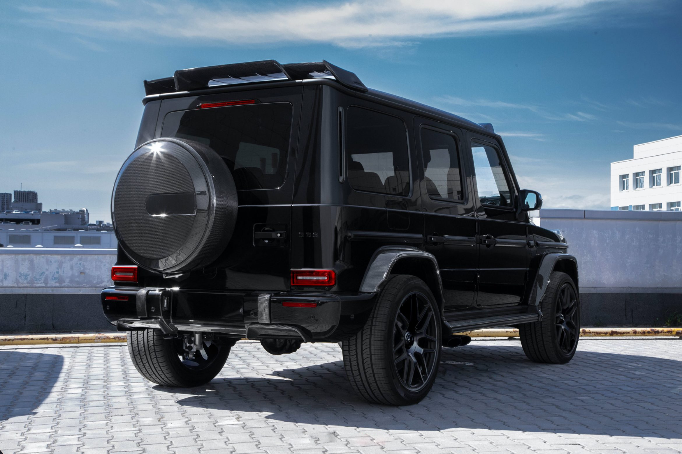 BS Style rear diffuser carbon for Mercedes G-class W463A AMG G 63 Buy with delivery ...