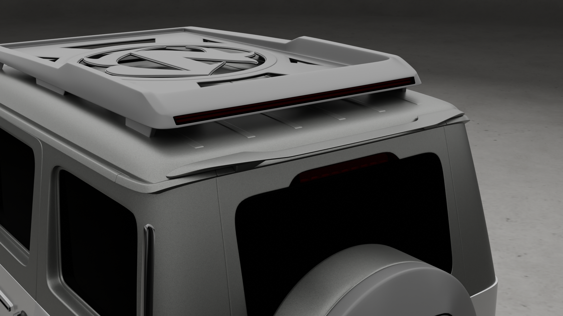 Custom Rear Spoiler for New Electric G-class EQG Buy with delivery ...