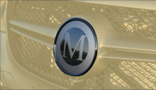 Front grill mask emblem with Mansory Carbon for Mercedes S-Class С217 ...
