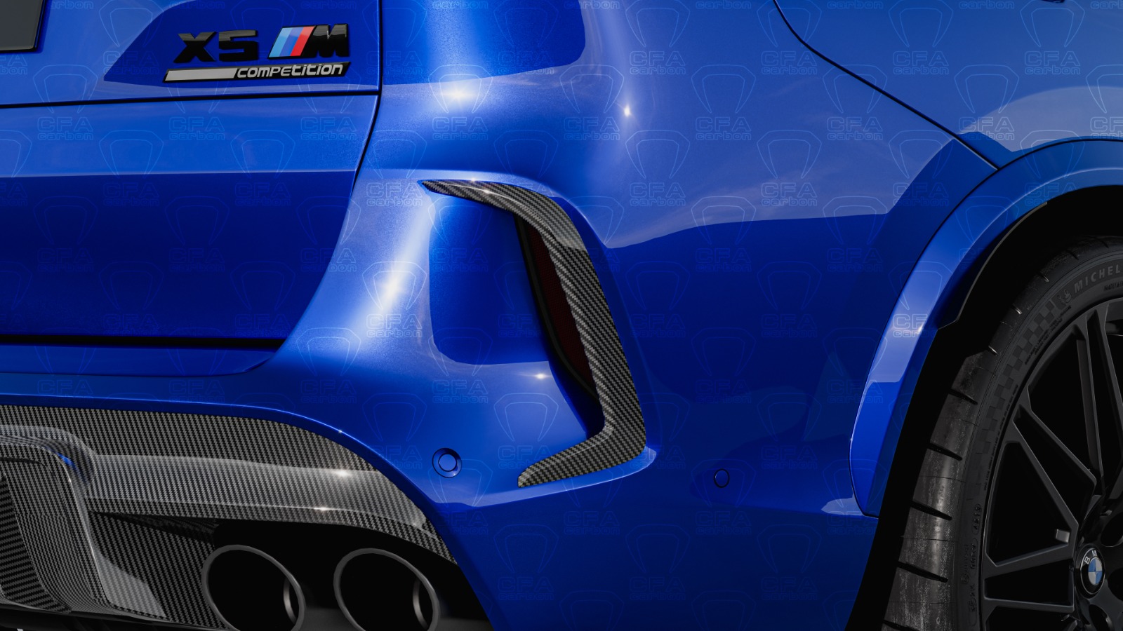 CFA Carbon Fiber Body kit set for BMW X5 M F95 LCI Buy with delivery ...