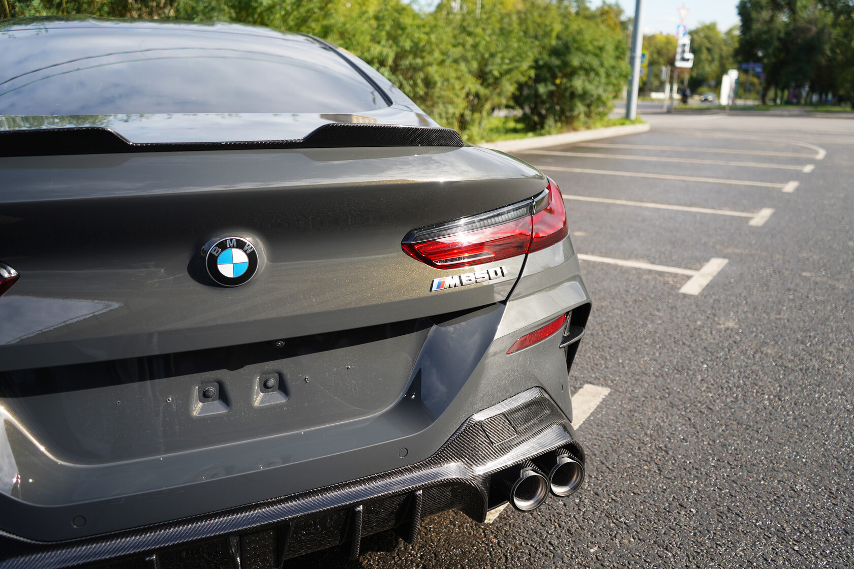Rear bumper diffuser Carbon for BMW 8 series G14/G15/G16 Coupe Buy with ...