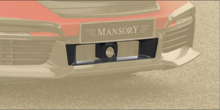 Front central air intake Mansory Carbon for Porsche 911 Turbo Buy with ...