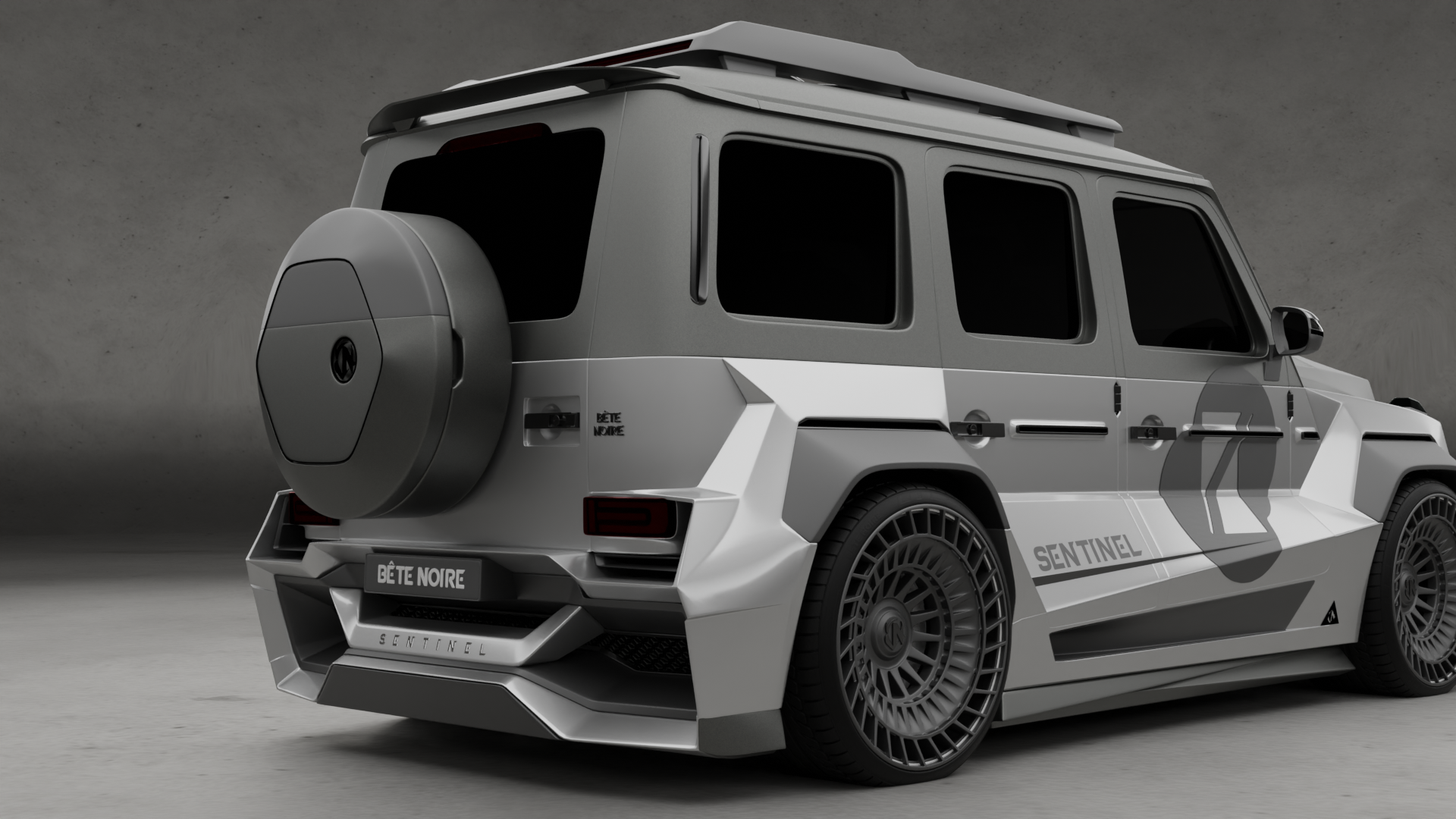 Custom Rear Spoiler for New Electric G-class EQG Buy with delivery ...