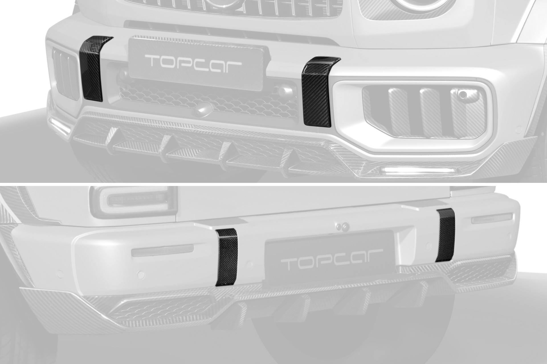 Front and Rear Bumper Moldings for Mercedes Benz G-Class W465 Inferno Light Pack Buy with ...