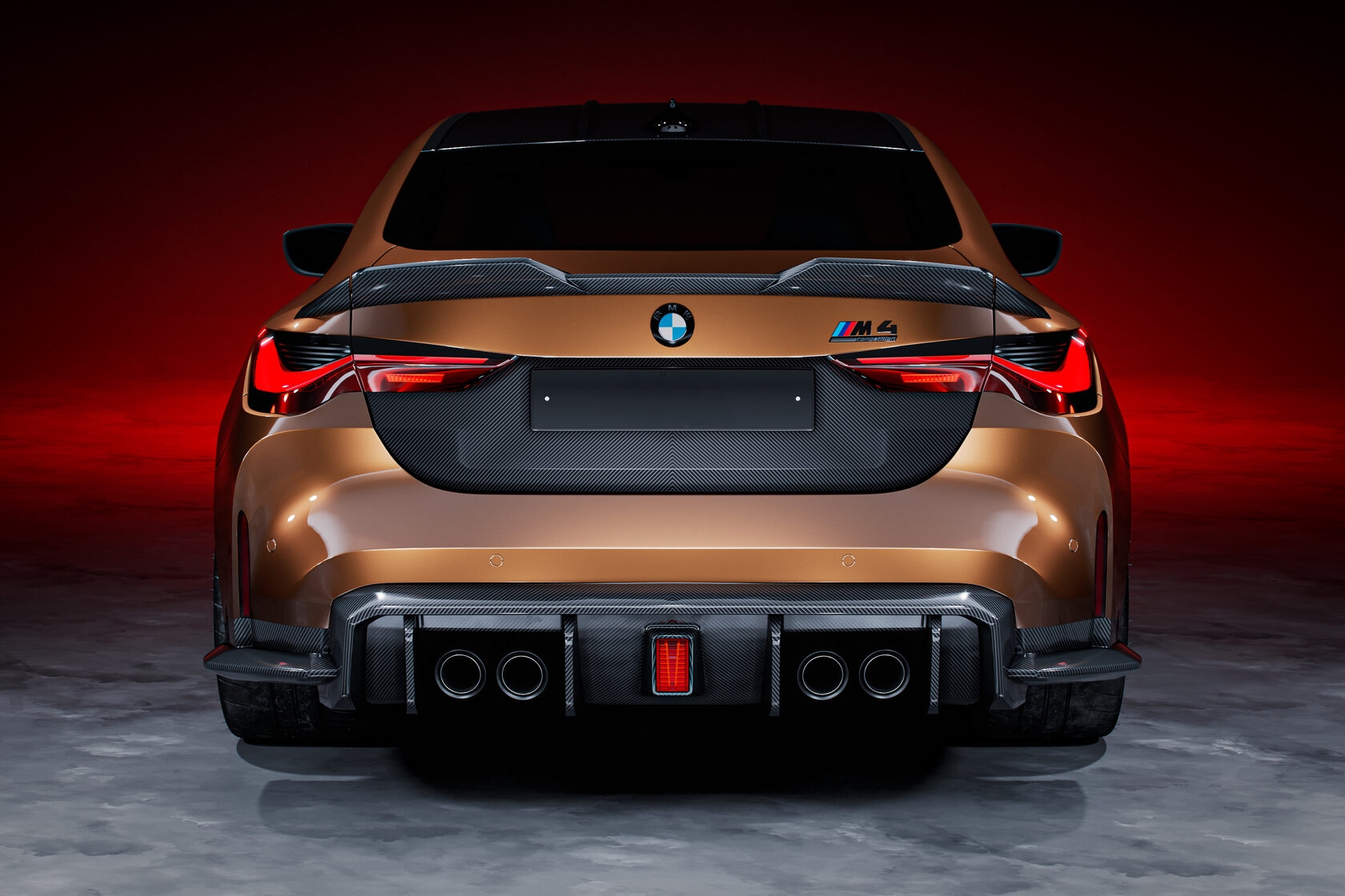 Diffuser Streetfighter Carbon for BMW M3 G80 + Rear bumper side inserts ...