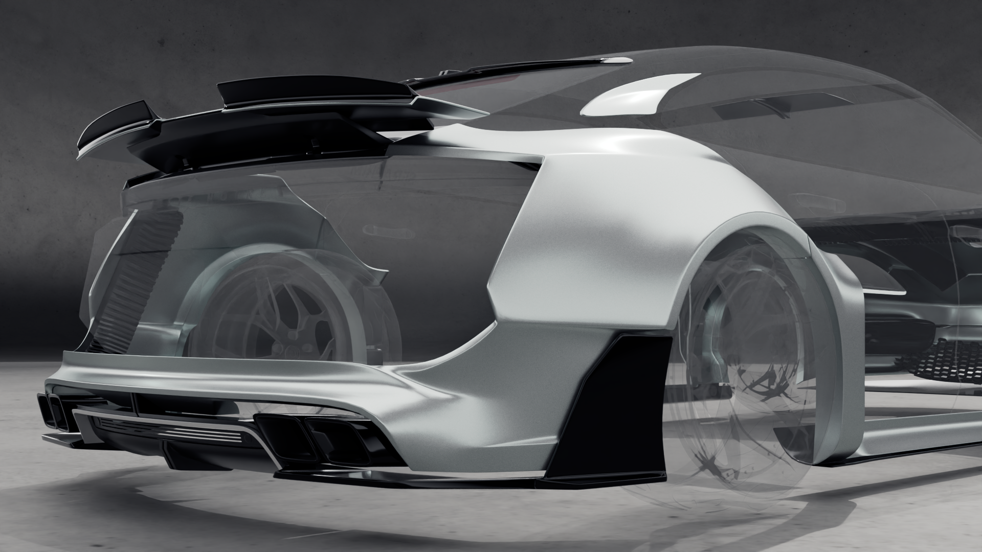 Custom Rear Spoiler for Porsche Panamera Buy with delivery ...