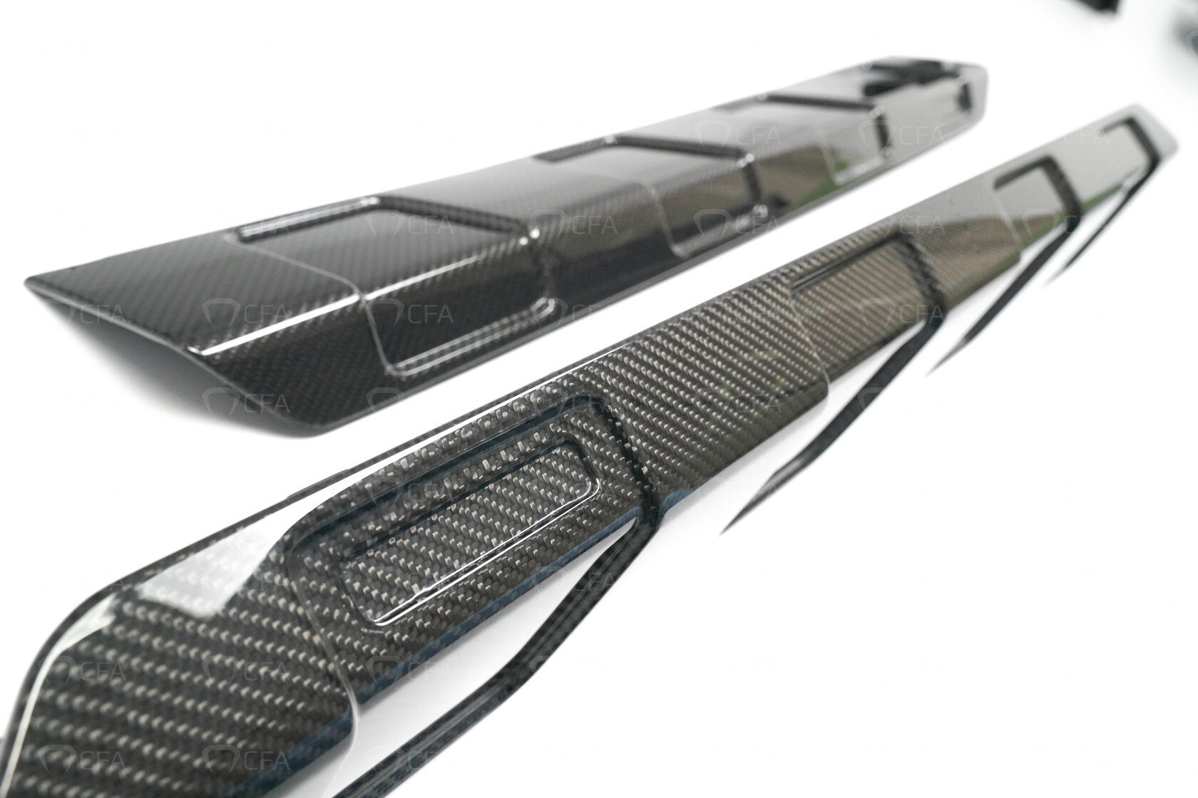 Inserts in the front and rear bumper Forged Carbon for Mercedes G-class W463A Køb med levering ...