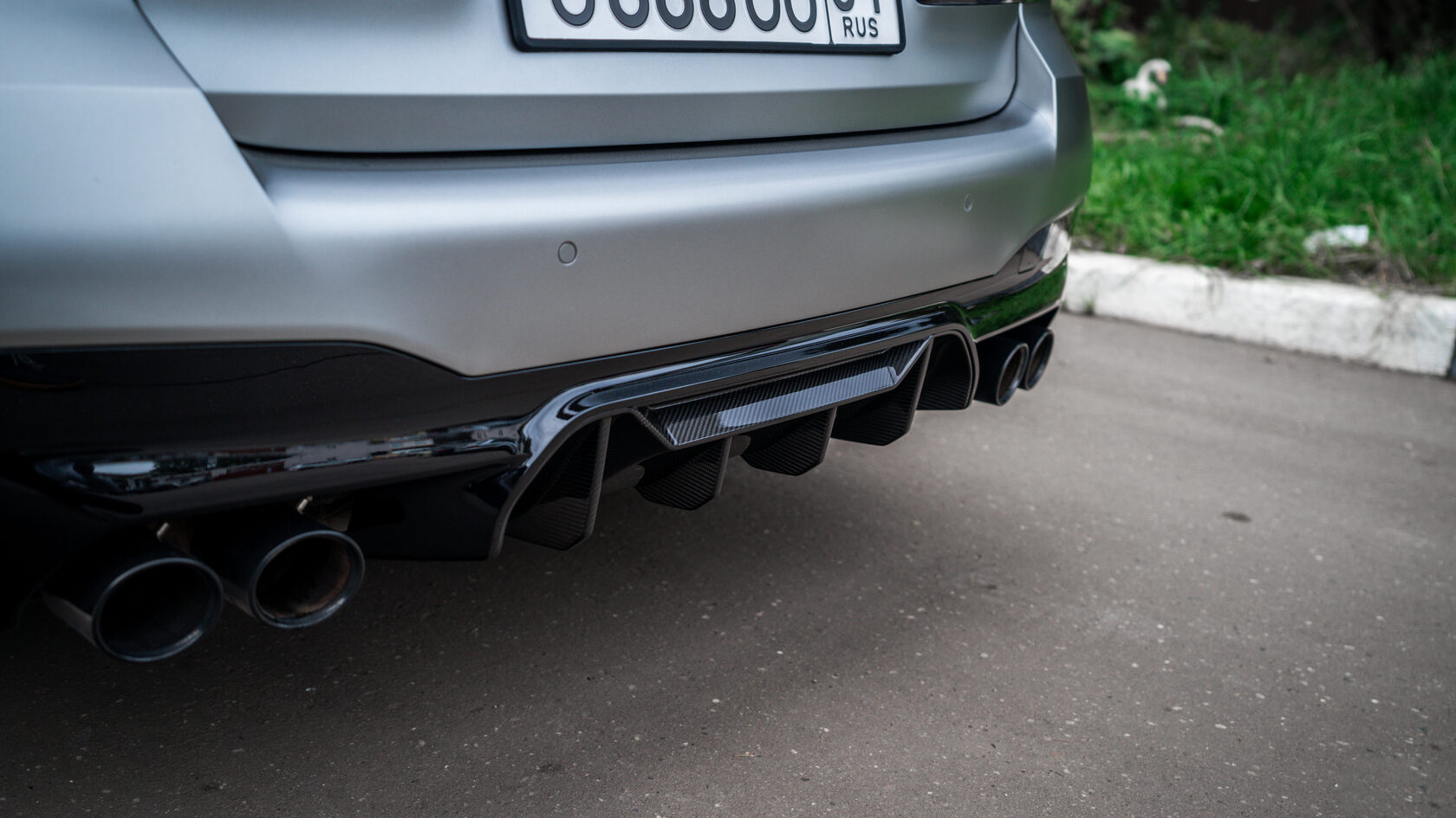Rear Bumper diffuser M Performance Carbon for BMW M5 F90 LCI Restyling ...