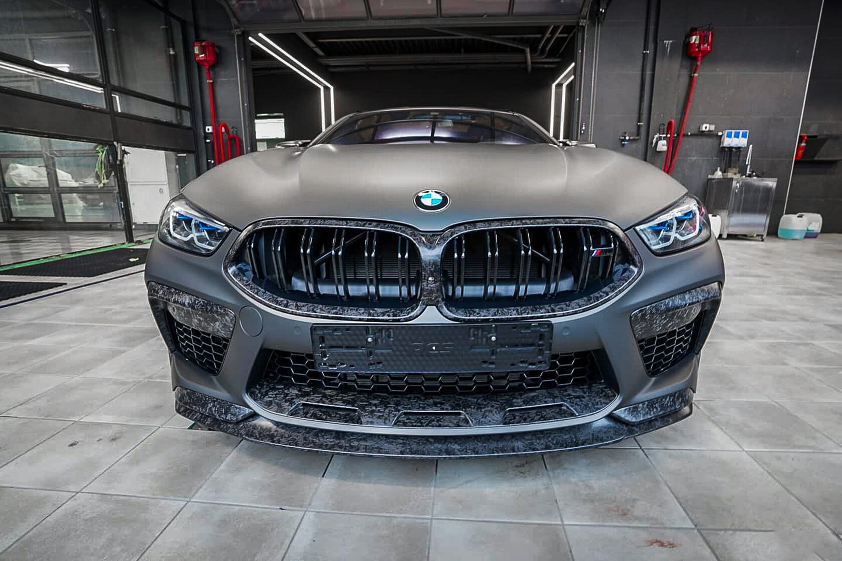 Front bumper lip Forged Carbon for BMW M8 F91/F92/F93 Grand Coupe Buy ...