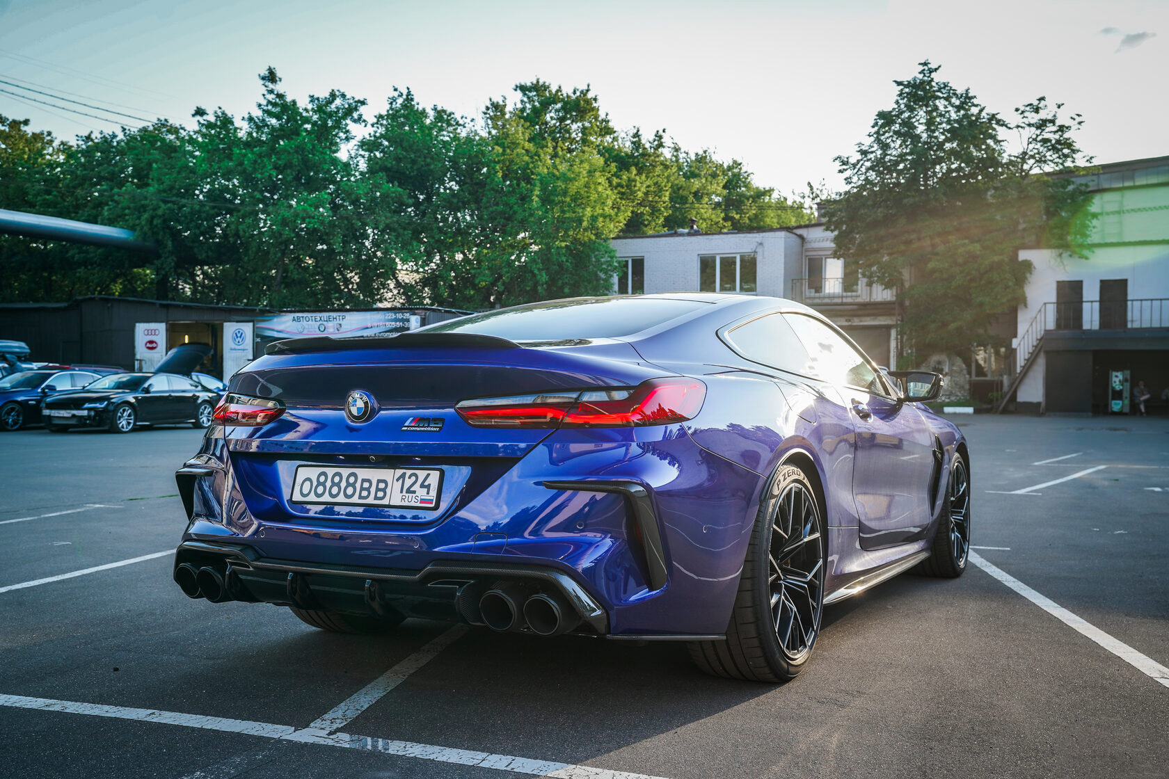 Rear bumper inserts carbon for BMW M8 Coupe F91/F92/F93 Buy with ...