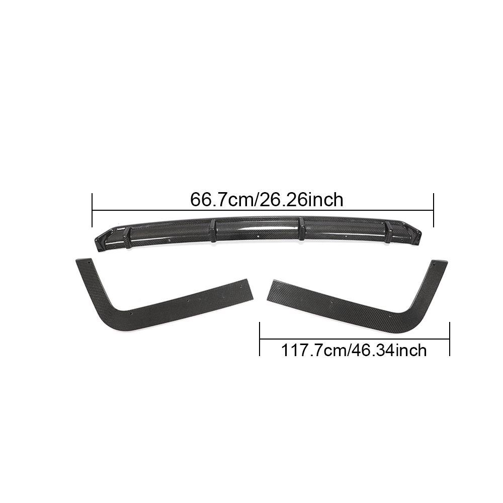 Hodoor Performance Carbon Fiber Rear Bumper Diffuser Spoiler for ...