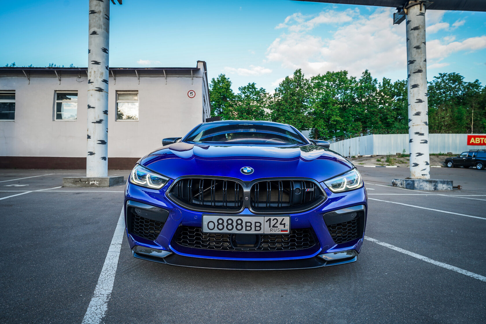 Front bumper lip Carbon for BMW M8 F91/F92/F93 Grand Coupe Buy with ...