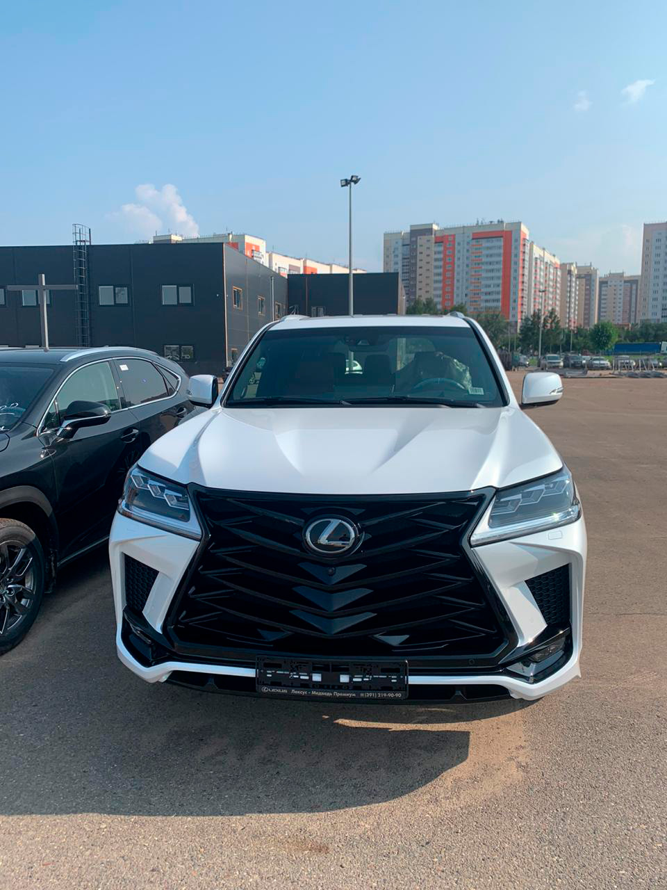 Front bumper splitter Renegade Design for Lexus LX 450D/570 Buy with ...