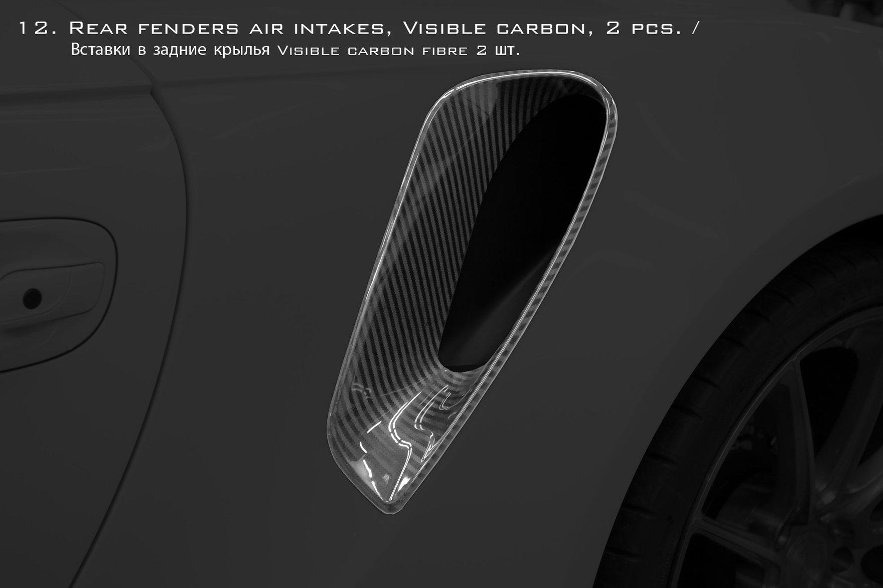 Rear fenders air intakes Topcar Design for Porsche 911 991 Stinger GTR ...