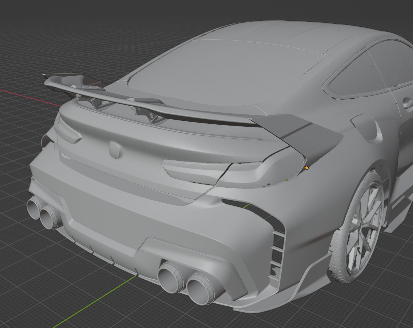 Full rear bumper replacement for BMW M8 Coupe F91/F92/F93 GTR Custom ...