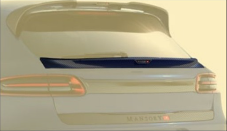 Rear deck lid spoiler Mansory Carbon for Porsche Macan Buy with ...