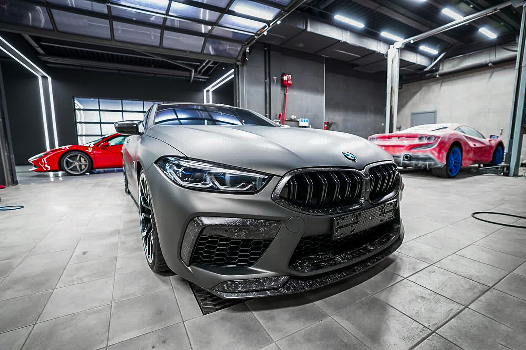 Front bumper lip Forged Carbon for BMW M8 F91/F92/F93 Grand Coupe Buy ...