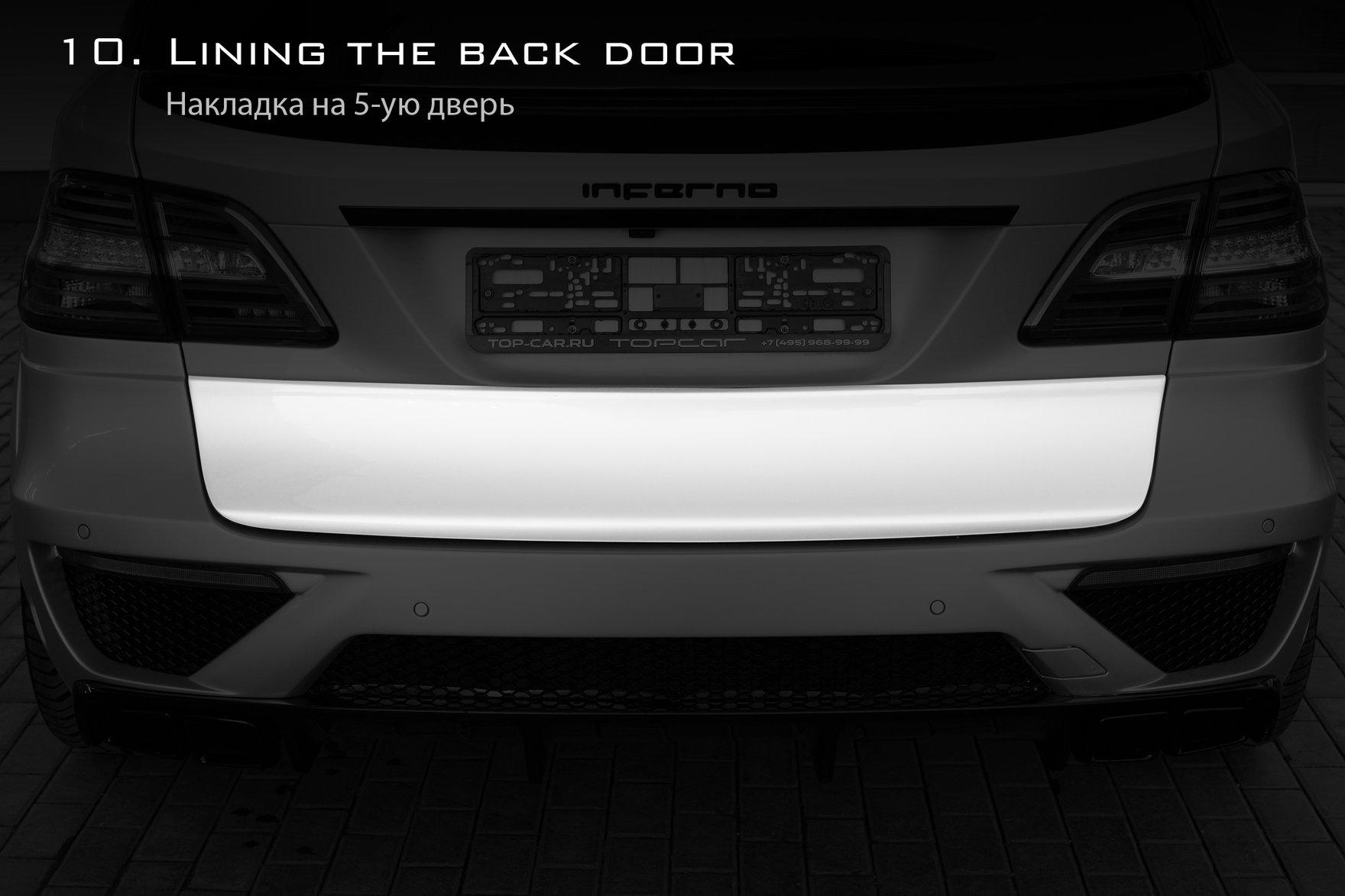 Lining the back door Topcar Design for Mercedes-Benz M-class W166 ...