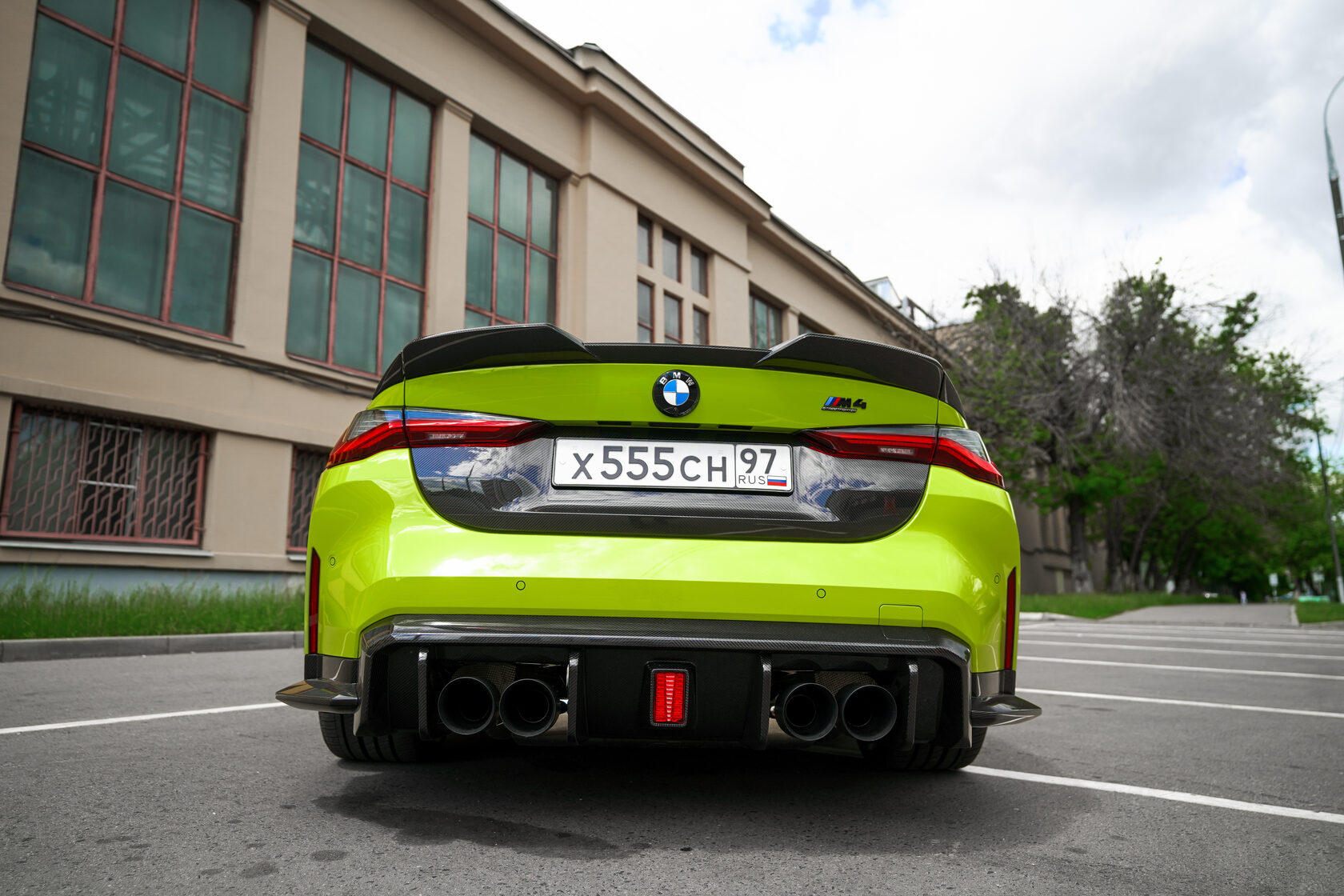 Diffuser Streetfighter Carbon for BMW M4 G82 + Rear bumper side inserts ...