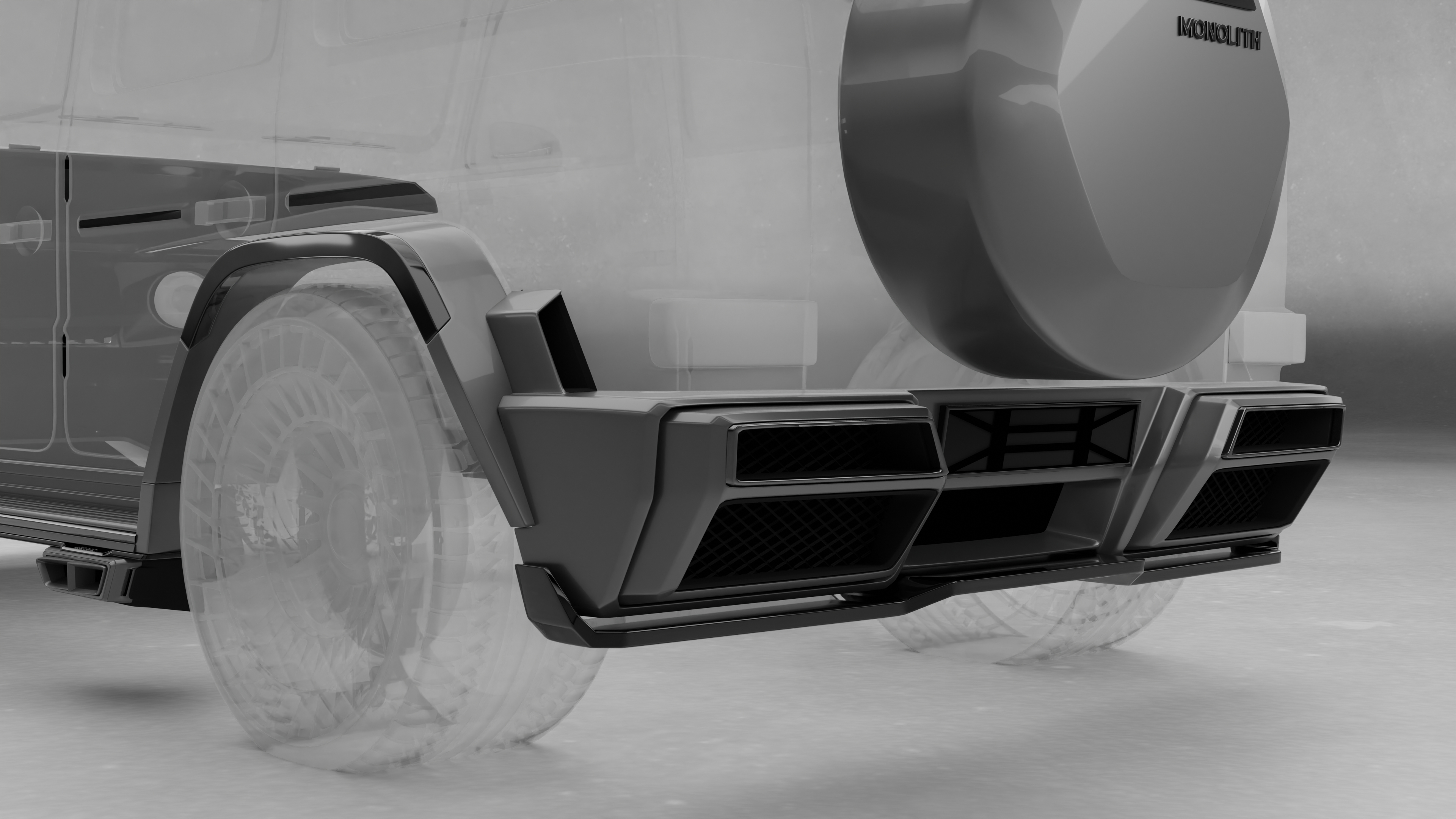 Rear Custom Bumper for Mercedes-Benz G-class G63 AMG Buy with delivery ...