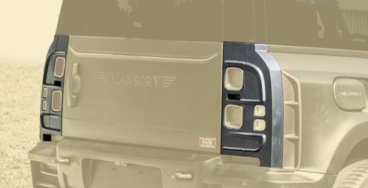 Rear light protection cover Mansory for Land Rover Defender 110 Buy ...