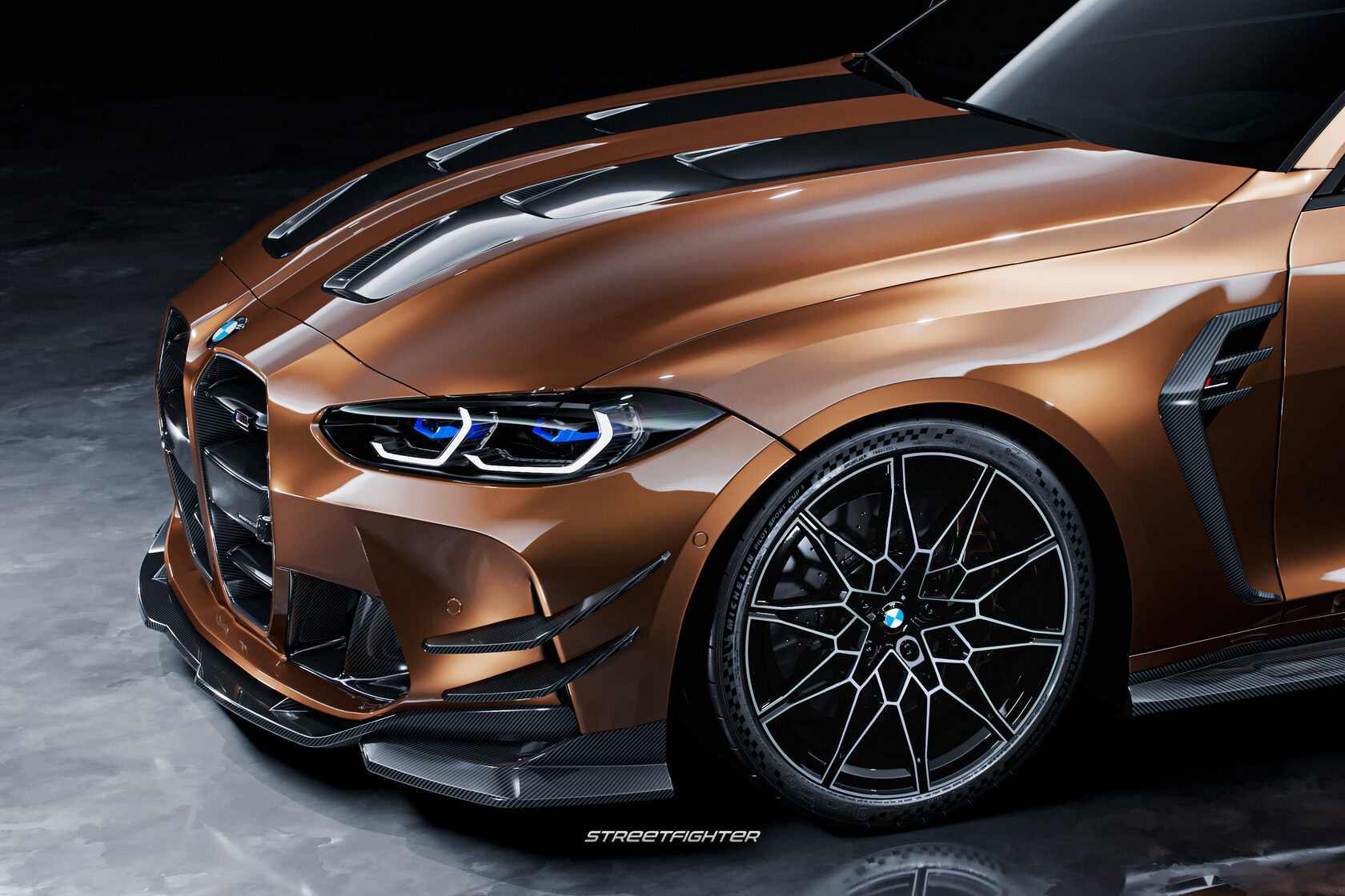 Canards Streetfighter Carbon for BMW M4 G82 Buy with delivery ...