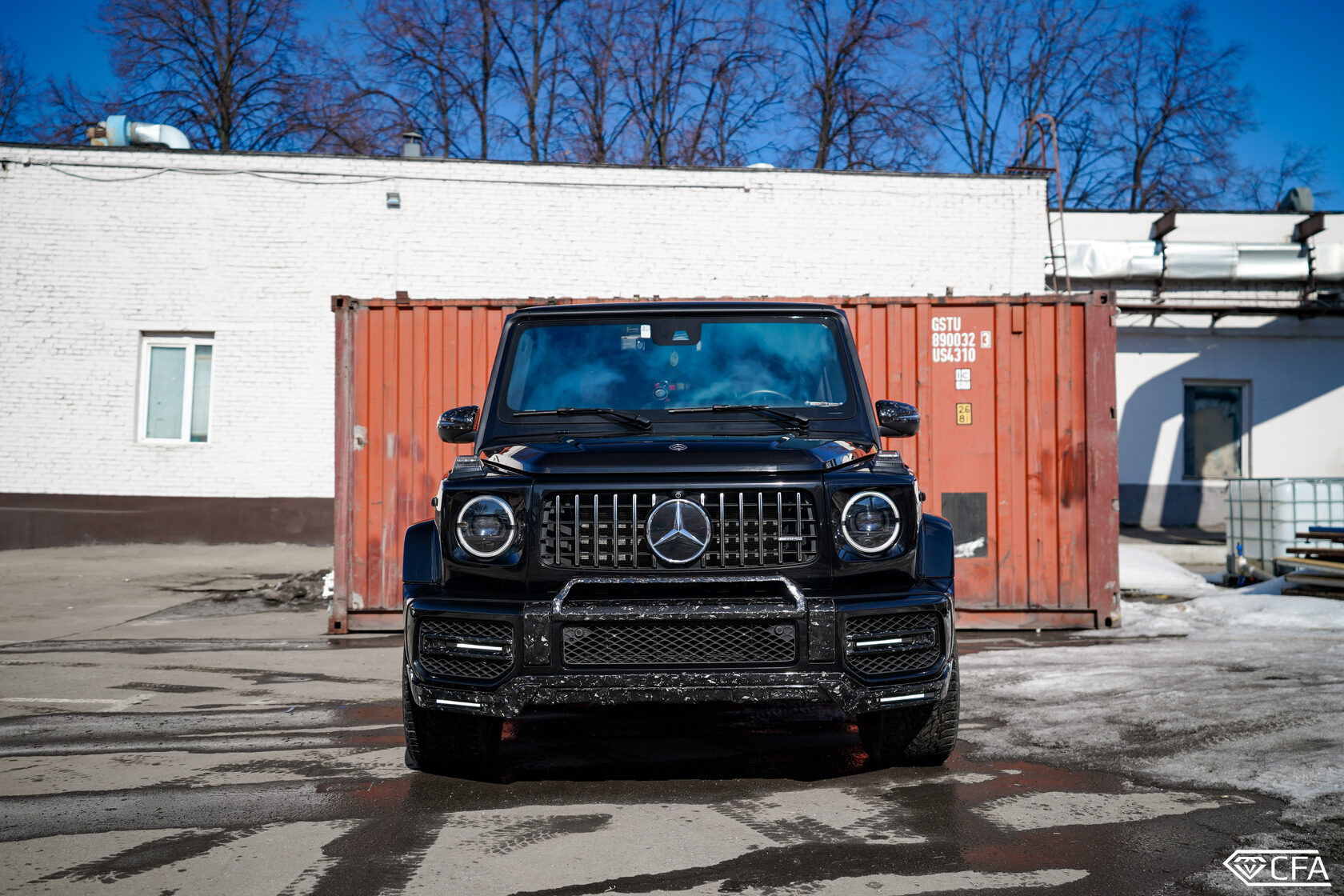 Lining with DRL Forged Carbon for Mercedes G-class W463A Køb med levering, installation ...