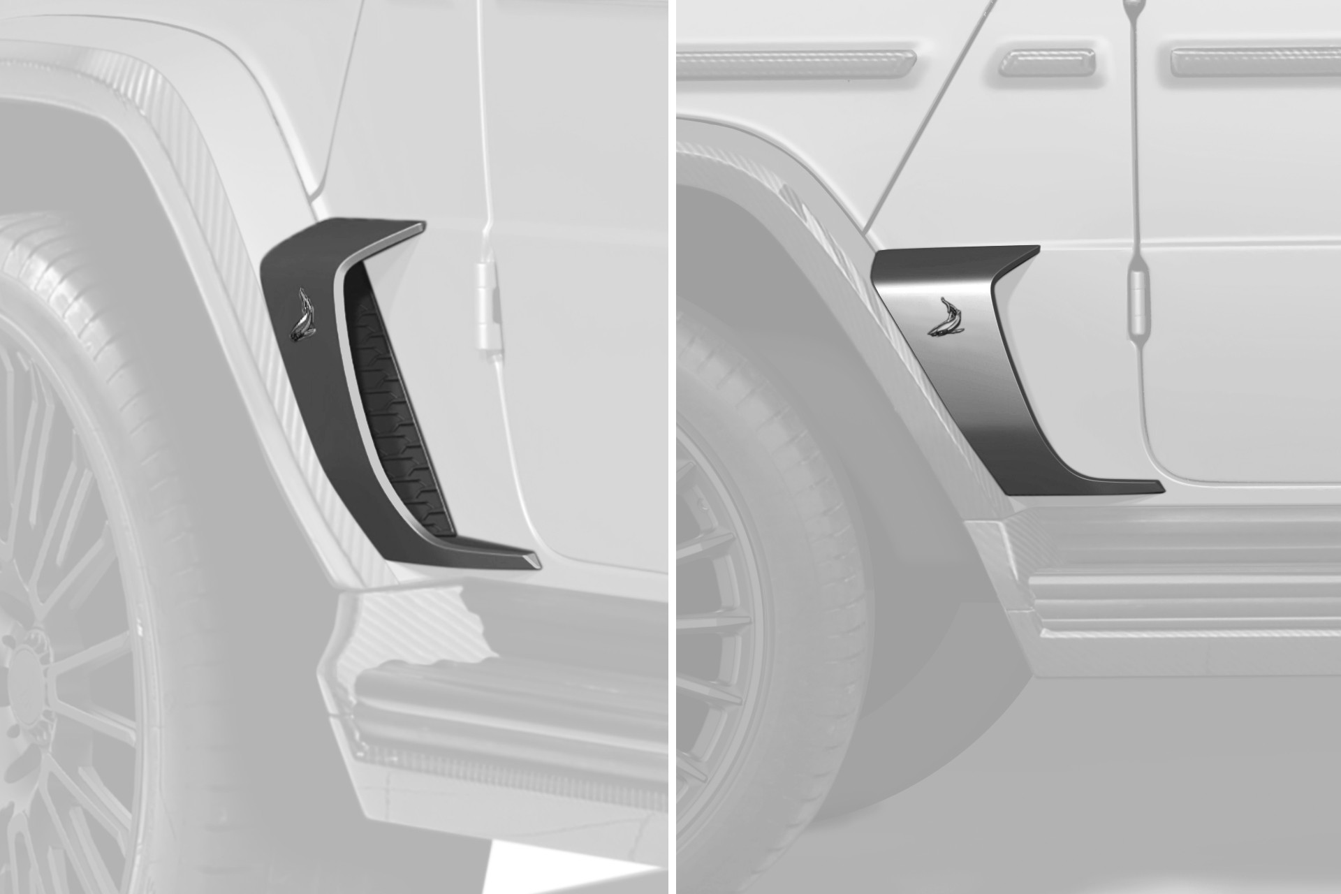 Side Panel with Shark Logo for Mercedes Benz G-Class W465 Inferno Light ...