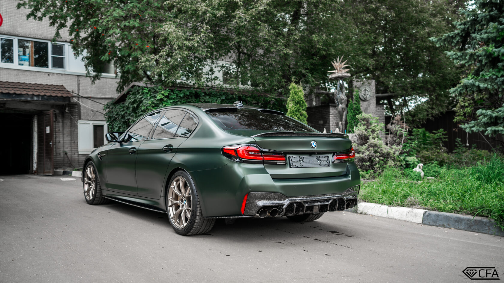 Roof spoiler Super Jet Carbon for BMW M5 F90 LCI Restyling 买带送货，安装，实惠的价格和保证