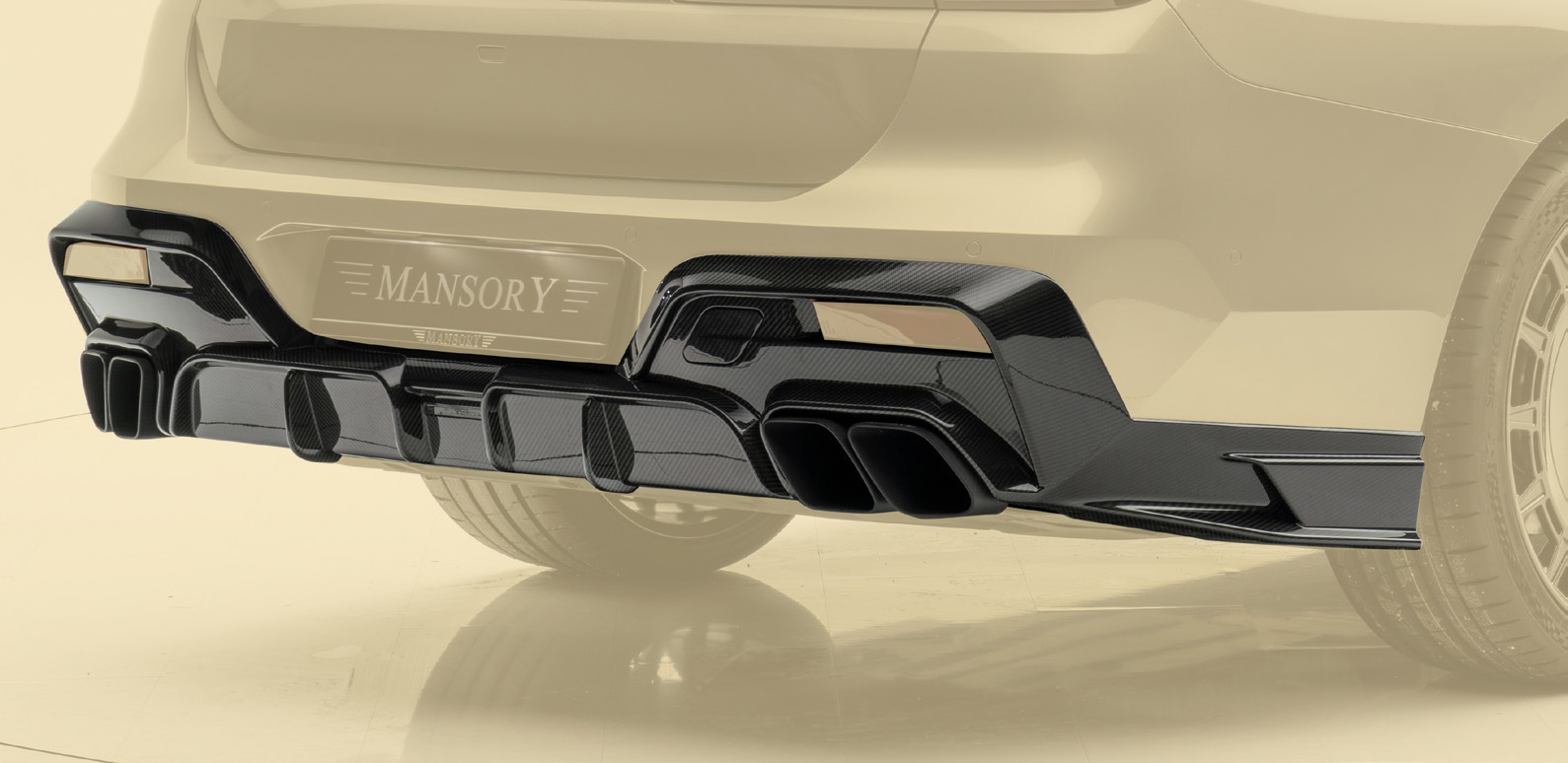 Rear diffuser Mansory for BMW 7 series G70 Buy with delivery ...