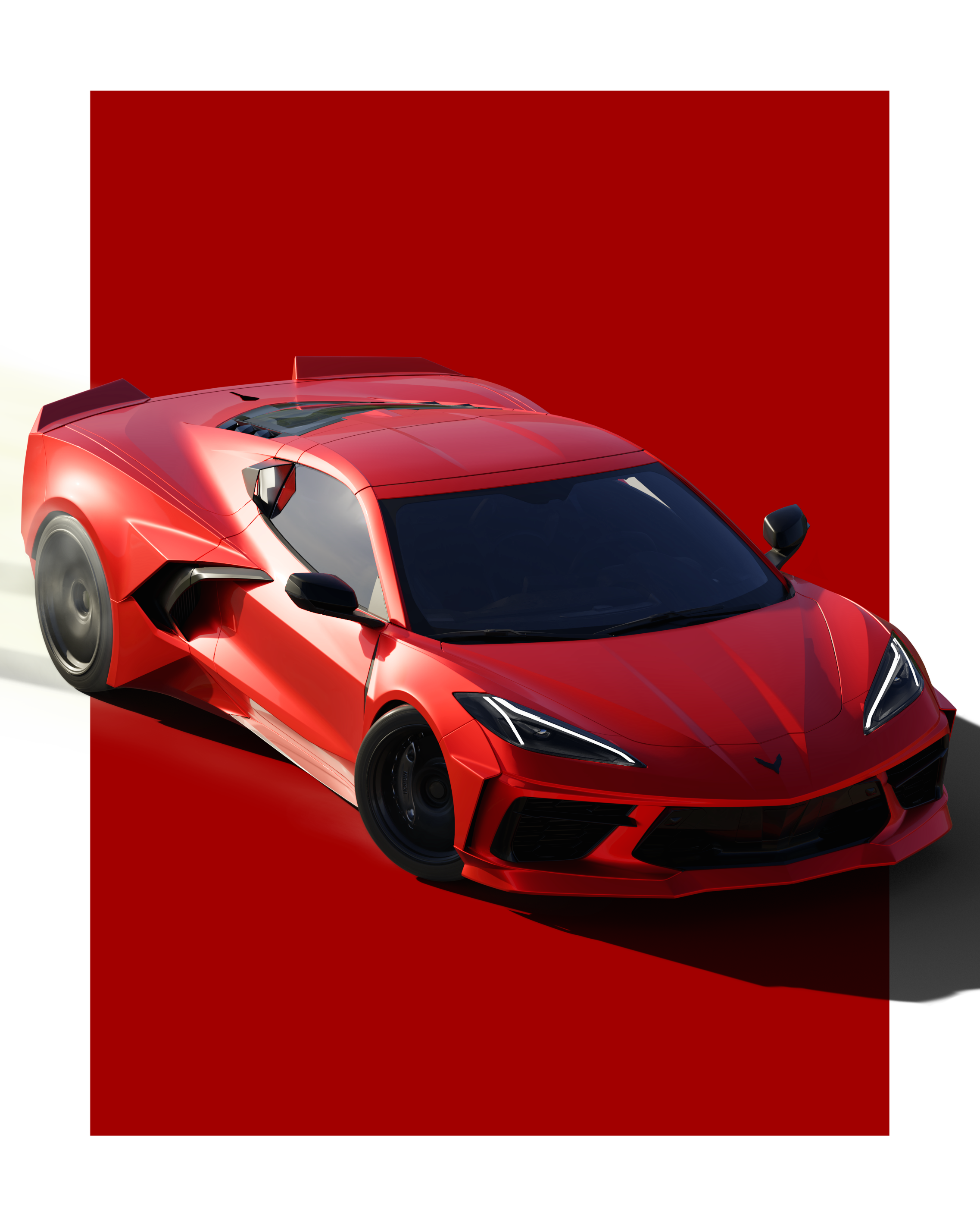 Chevrolet Corvette Custom Body Kit By Max Hordin K b Med Levering