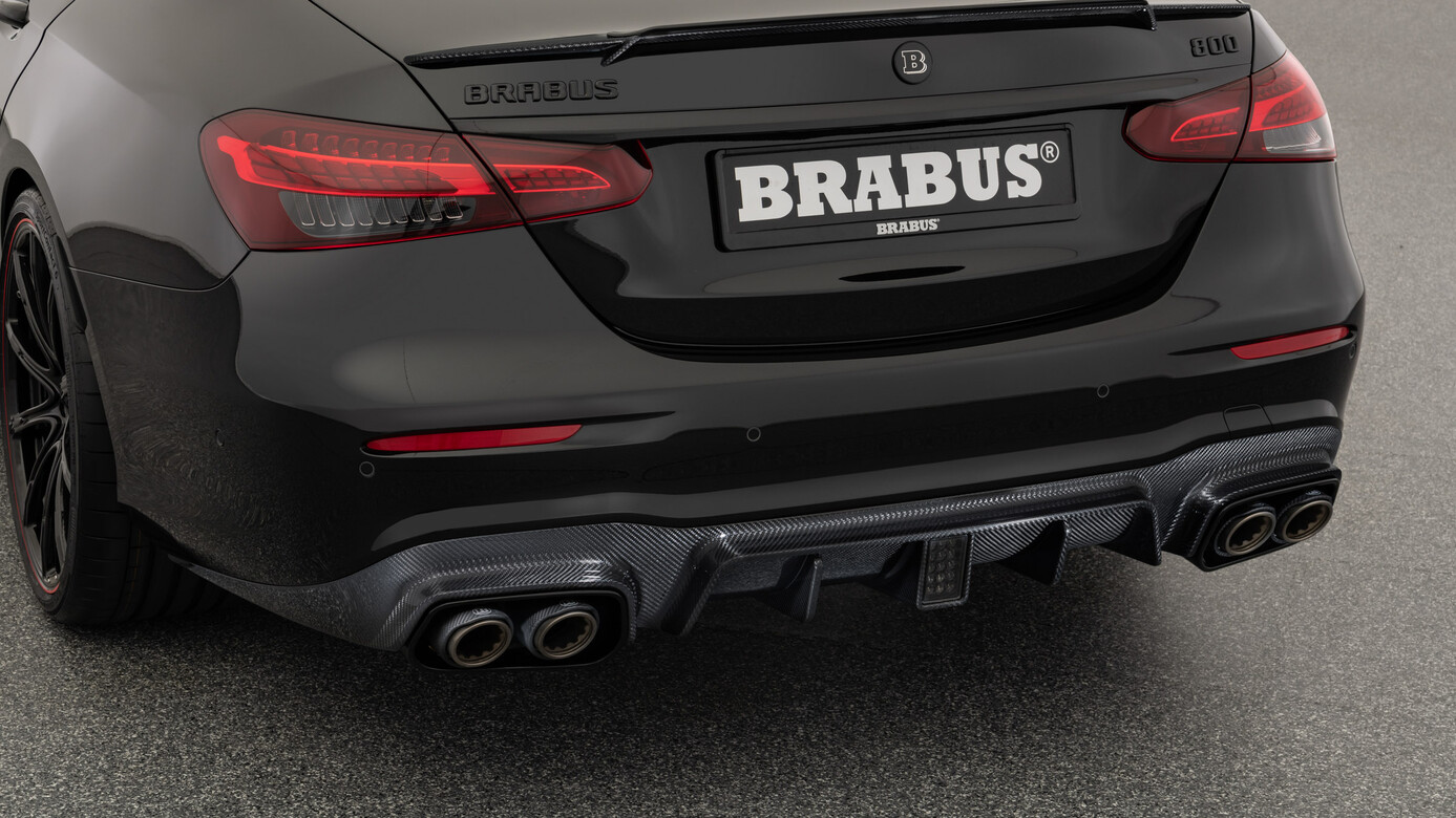 Rear diffuser Brabus carbon for Mercedes E-class AMG W213 AMG E 63 ...