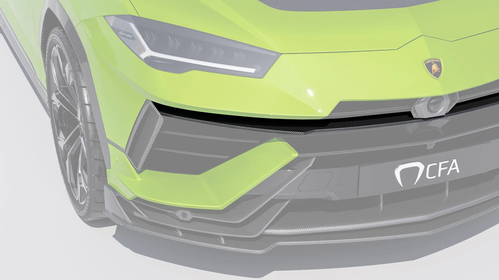 Front bumper center panel Сarbon for Lamborghini Urus Performante Buy ...