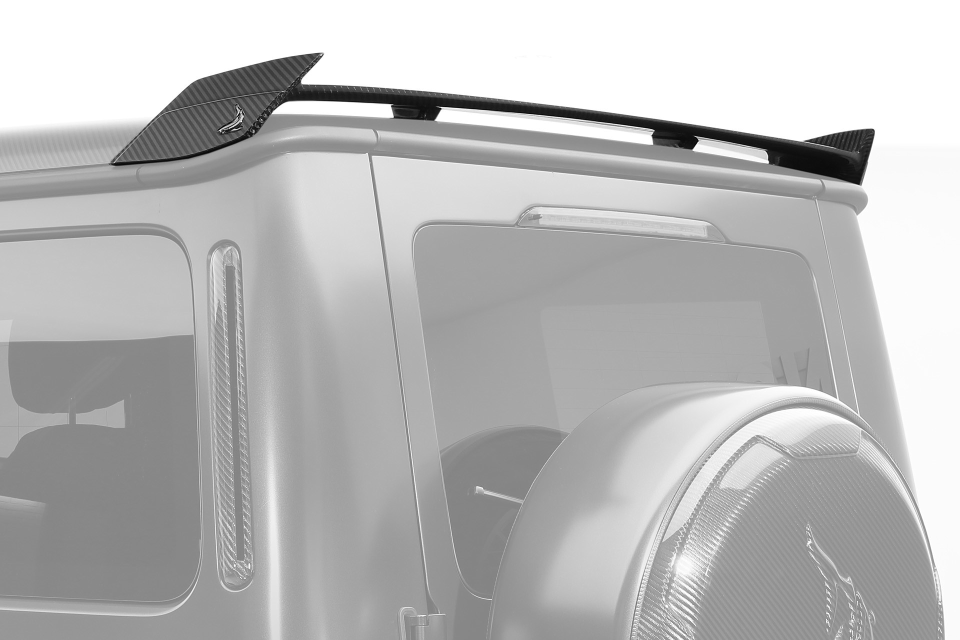 Roof Spoiler Shark Style for Mercedes Benz G-Class W465 Inferno Light ...