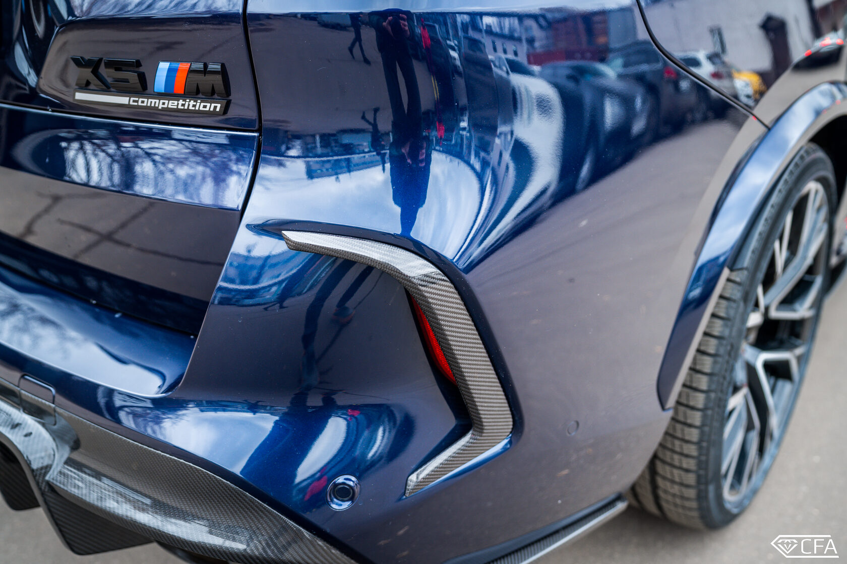 LCI Rear bumper inserts Megalodon Carbon for BMW X5 M F95 LCI Buy with ...