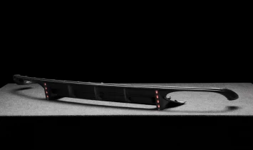 Rear Bumper Diffuser Larte Design Black Crystal for Bentley Bentayga ...