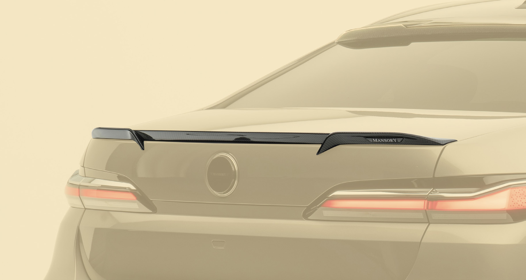 Rear decklid spoiler Mansory for BMW 7 series G70 买带送货，安装，实惠的价格和保证