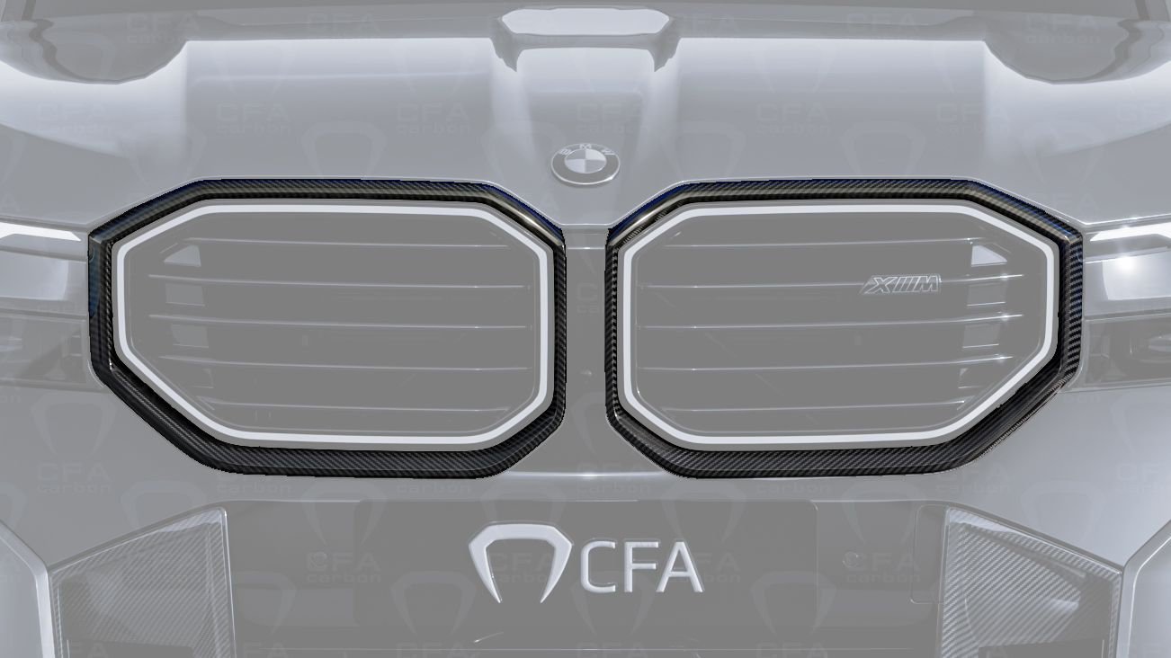 Radiator grille frame M Performance Carbon for BMW XM G09 买带送货，安装，实惠的价格和保证