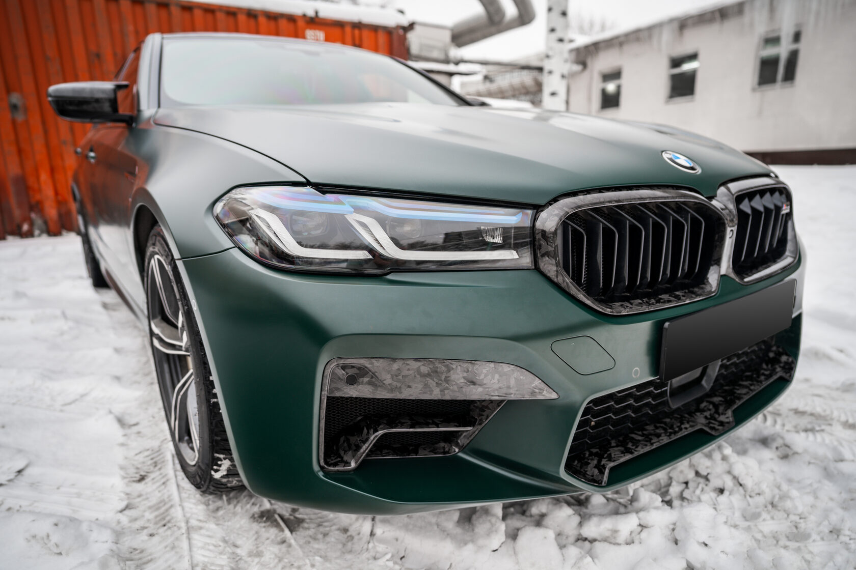 Front bumper inserts Forged Carbon for BMW M5 F90 LCI Restyling Buy ...