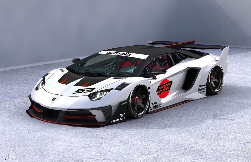 Liberty Walk body kit for Lamborghini Aventador GT EVO Buy with ...